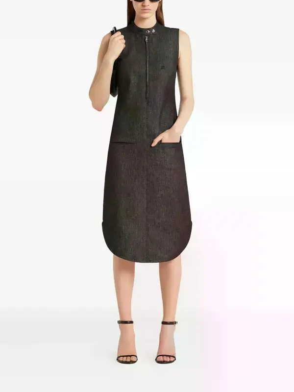 COURREGES Zip-front Sleeveless Dress