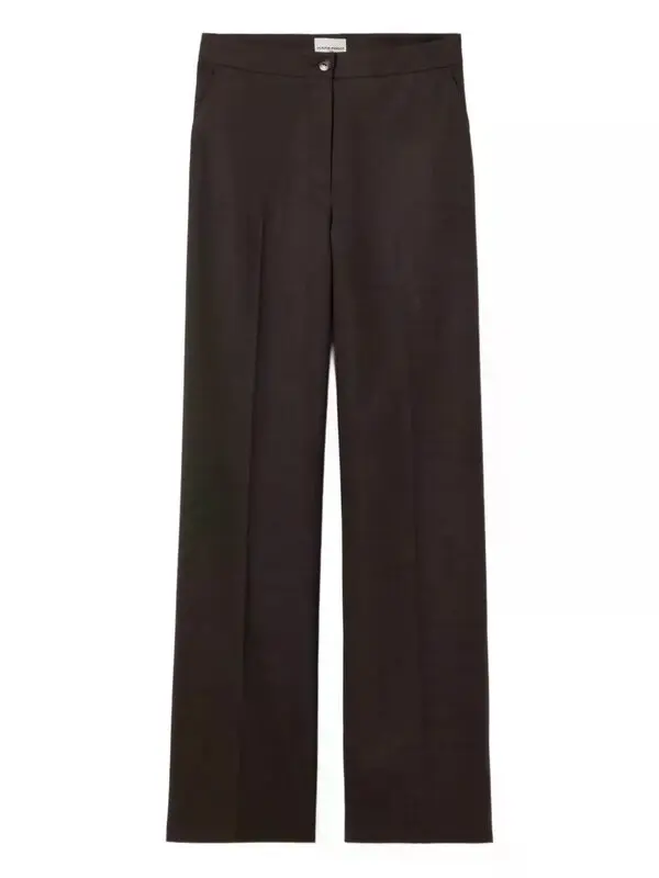 Claudie Pierlot Wool Blend Straight Leg Trousers