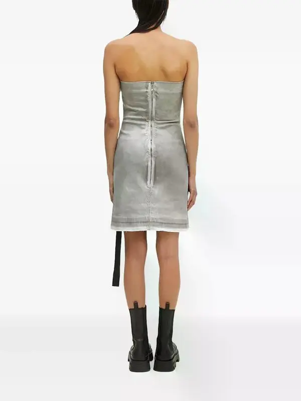 Rick Owens Seam-detail Midi Dress - Grey
