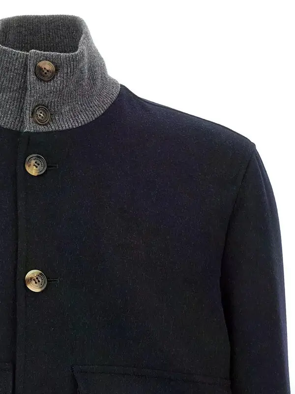 Brunello Cucinelli Ribbed-knit Wool Bomber Jacket