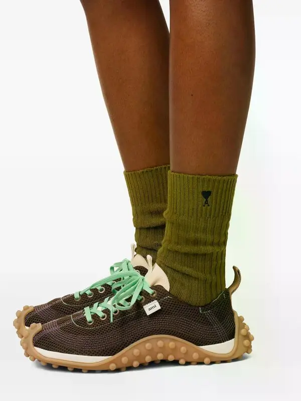 AMI Paris De Coeur Cotton Socks - Green
