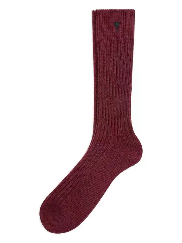 Ami De Coeur Cotton Socks - Red