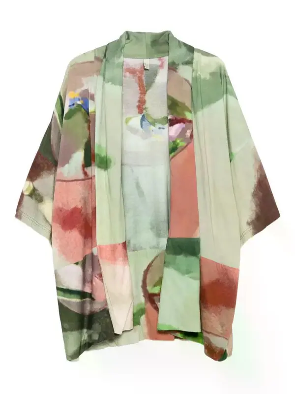 YAVI Graphic-print Jacket - Green