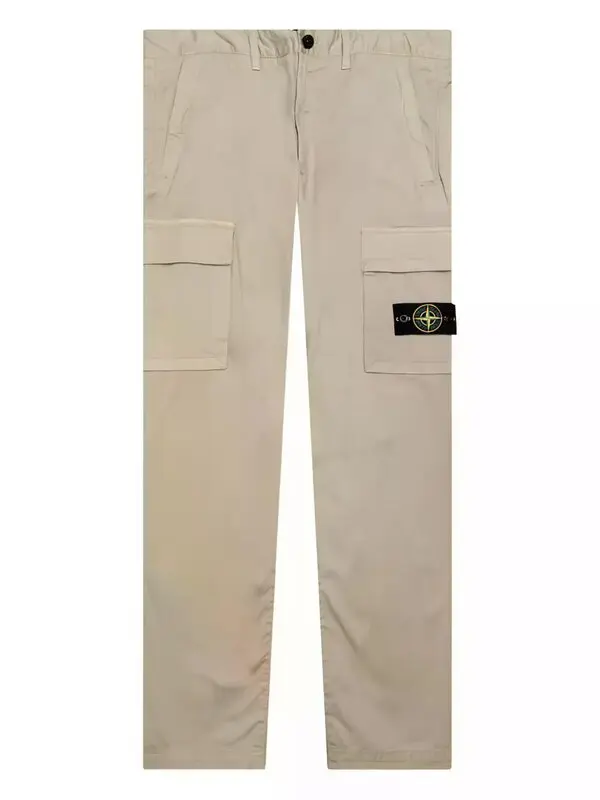 Stone Island Cargo-pocket Gabardine Trousers - Neutrals