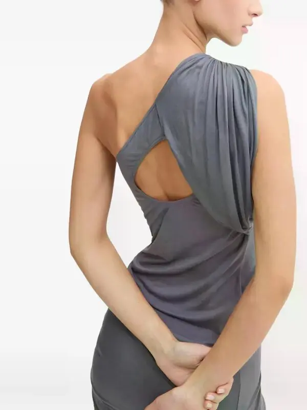 Rick Owens One-shoulder Draped Midi Dress