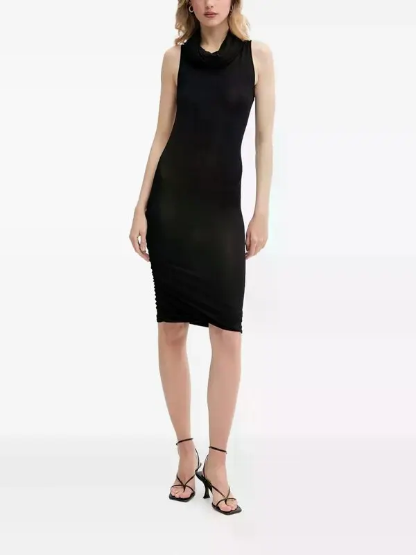 Rick Owens Sleeveless Draped Midi Dress
