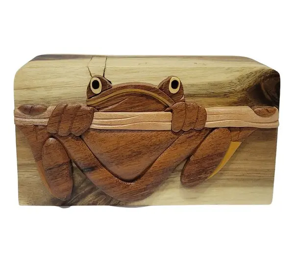 CARVER DAN'S Tree Frog Puzzle Box - One-color