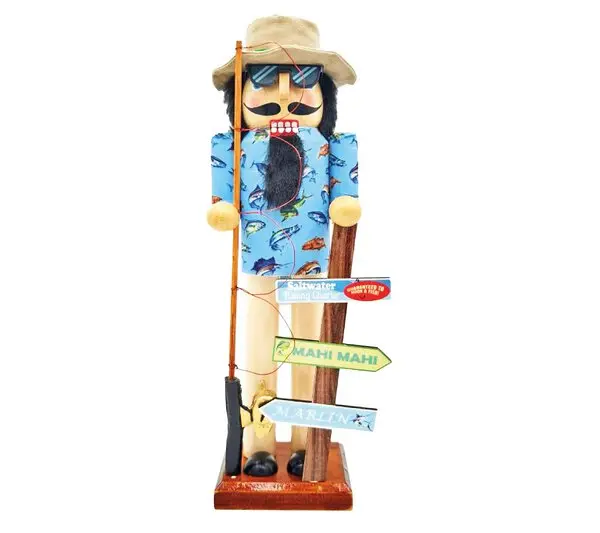 SANTA'S WORKSHOP 14' Salty Fisherman Nutcracker