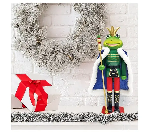SANTA'S WORKSHOP 14' Frog King Nutcracker
