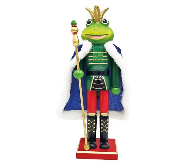 SANTA'S WORKSHOP 14' Frog King Nutcracker