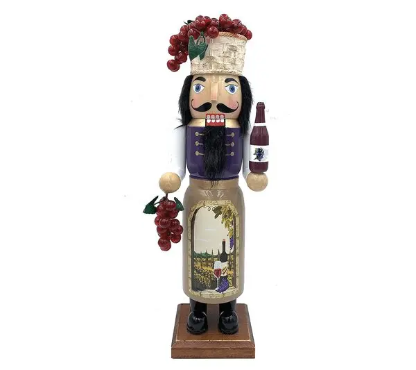 SANTA'S WORKSHOP 14' Tuscan Wine Nutcracker