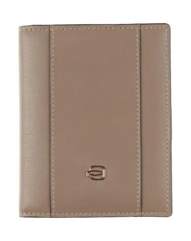 PIQUADRO Wallet Light Brown Cow Leather - Beige