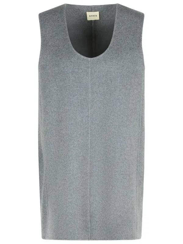 Khaite Nyona Wool Dress - Grey