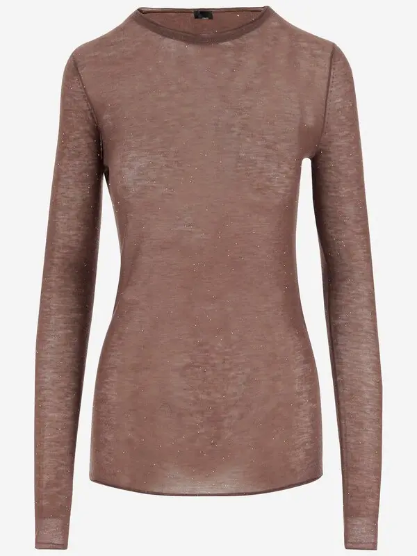 Pinko Semi-sheer Wool Sweater