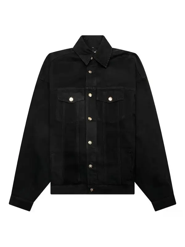 WILLY CHAVARRIA Buttoned Denim Jacket - Black
