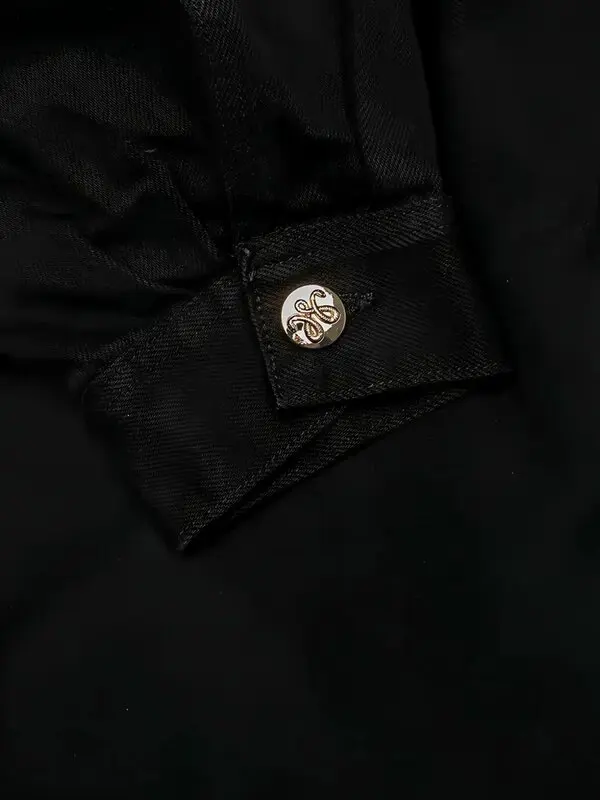 WILLY CHAVARRIA Buttoned Denim Jacket - Black