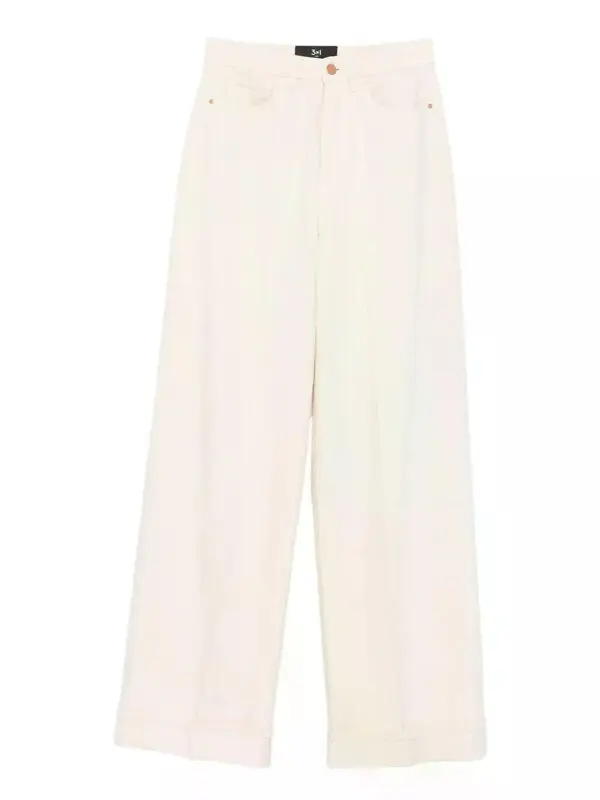 3x1 Cotton Wide Leg Jeans