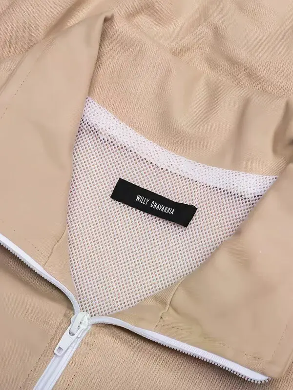 WILLY CHAVARRIA Ruff Rider Track Jacket - Brown