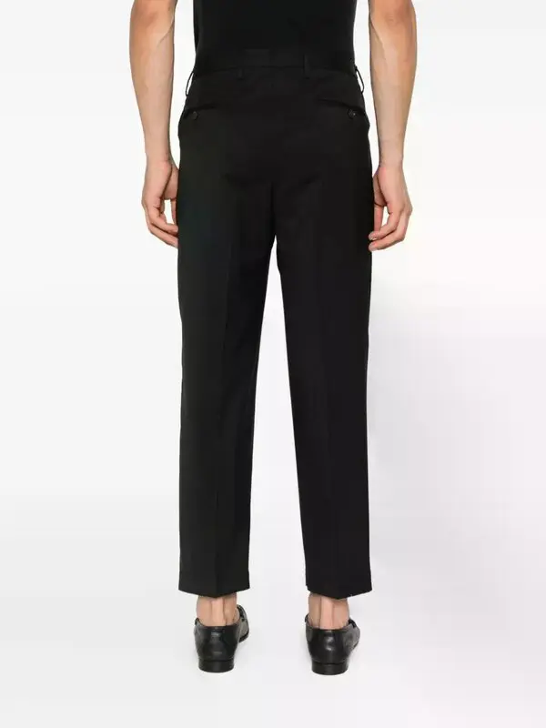 BRIGLIA 1949 Pleated Front Trousers - Black
