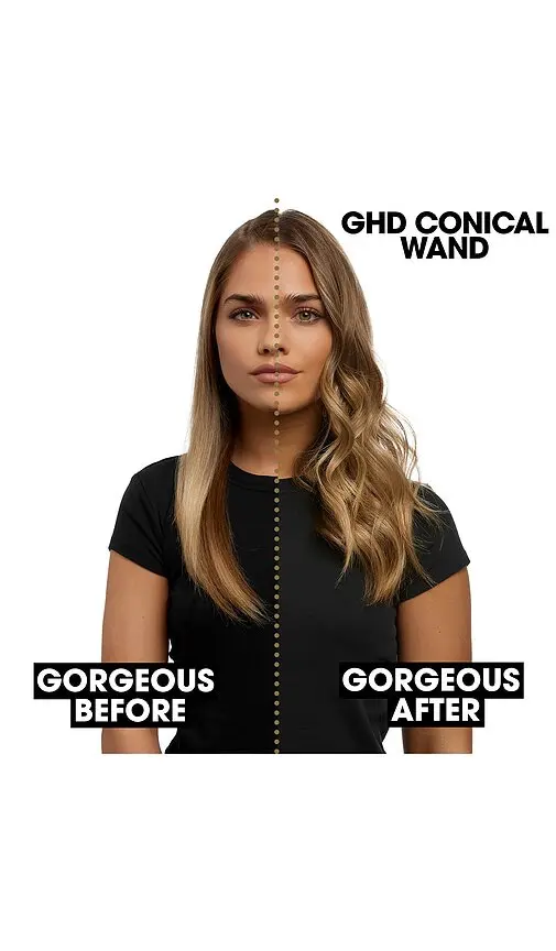GHD Chronos Curve Conical Wand - Black