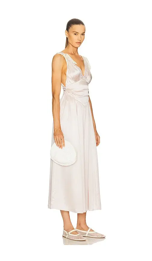 HELSA The Silk Celeste Dress - Blush
