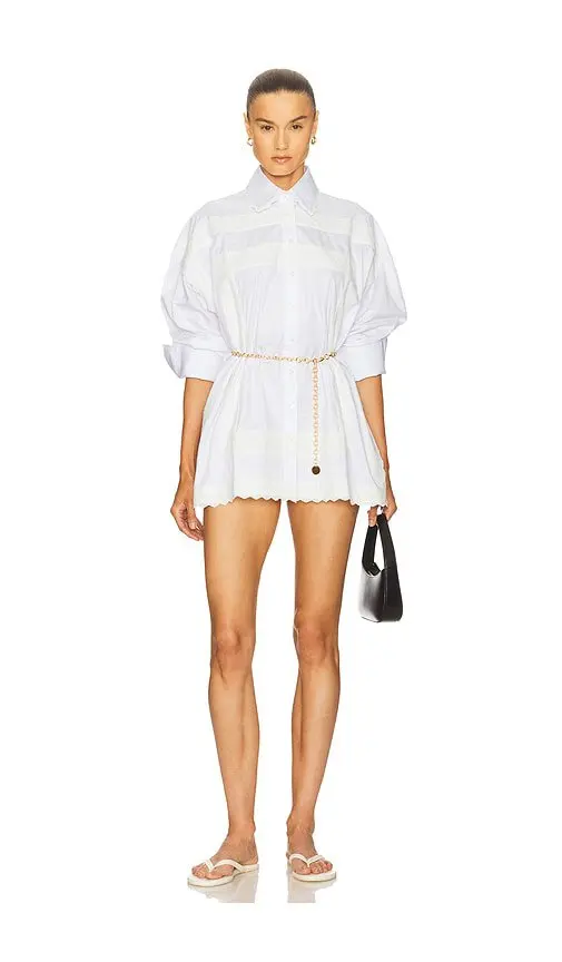 HELSA Overshirt With Vintage Swiss Embroidery