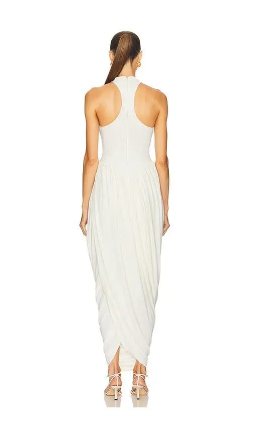 HELSA The Duchess Jersey Dress - Ivory