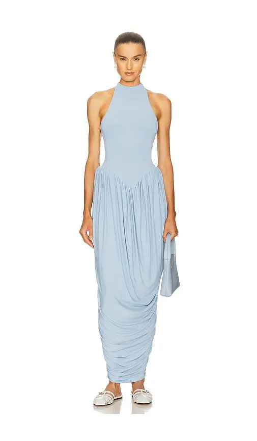 HELSA The Duchess Jersey Dress - Summer Sky