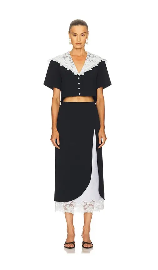 HELSA The Sailor Shirt With Lace Collar