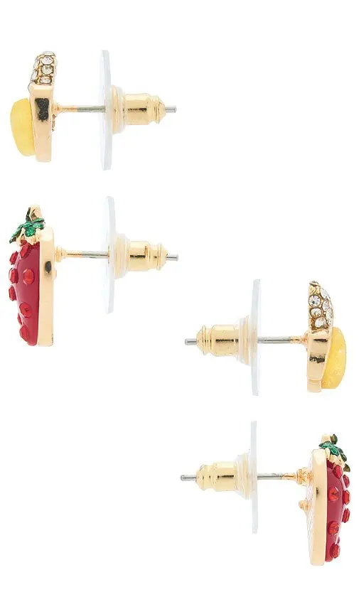Baublebar Strawberries & Bananas Earrings Set
