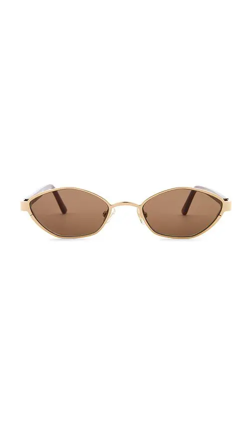 LU GOLDIE Farrah Sunglasses - Chestnut