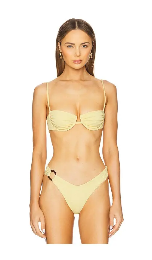 F E L L A Gabriel Bikini Top - Butter