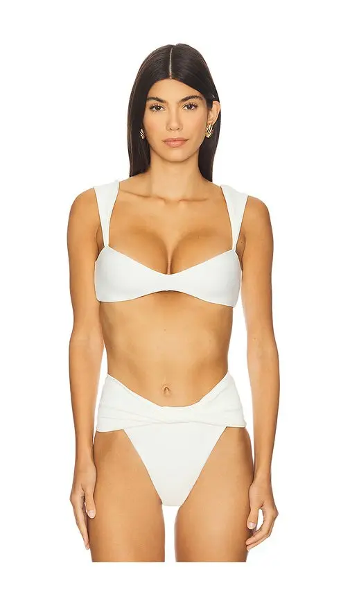 Agua Bendita Malory Bikini Top - Avorio