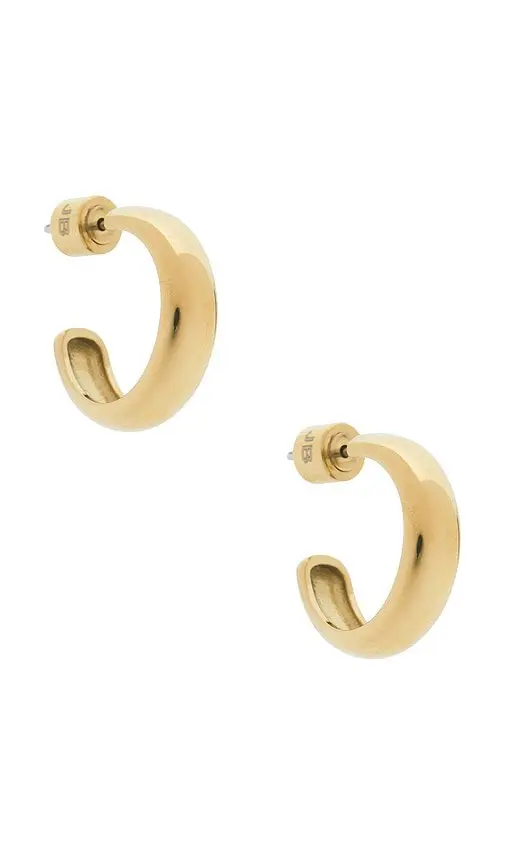 Jenny Bird Staple Hoops Small Earrings - High Polish Gold