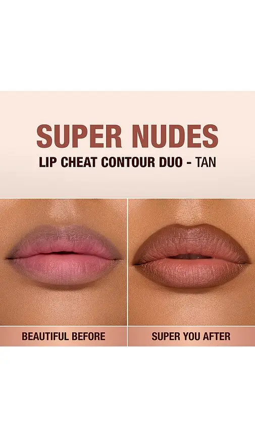 Charlotte Tilbury Supernudes Lip Cheat Long-lasting Waterproof Lip Liner Duo - Tan