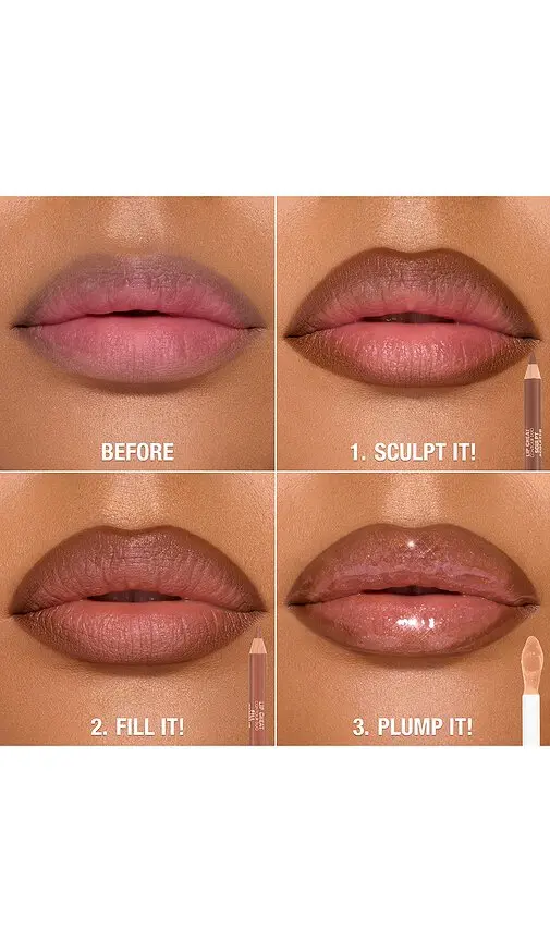Charlotte Tilbury Supernudes Lip Cheat Long-lasting Waterproof Lip Liner Duo - Tan