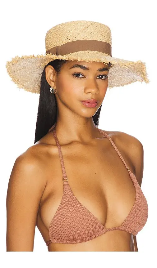 NIKKI BEACH Demi Straw Hat - Natural