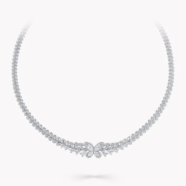 Graff Butterfly Diamond Necklace - White Gold