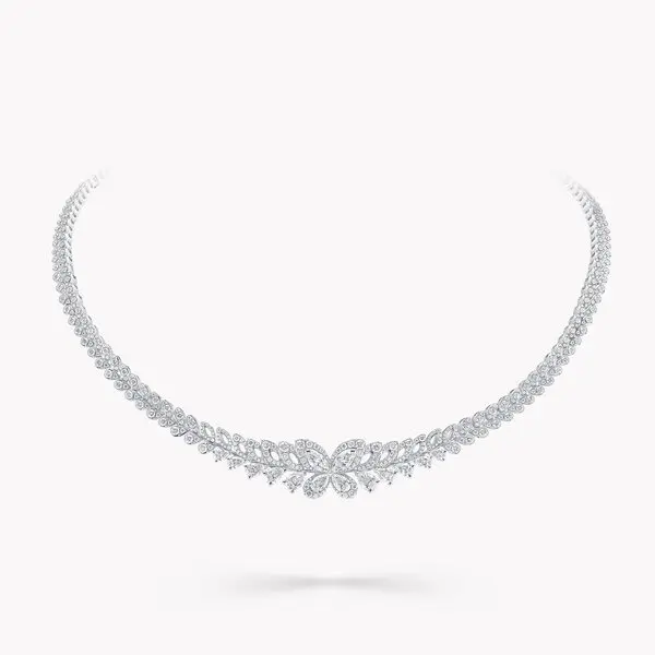 Graff Butterfly Diamond Necklace - White Gold
