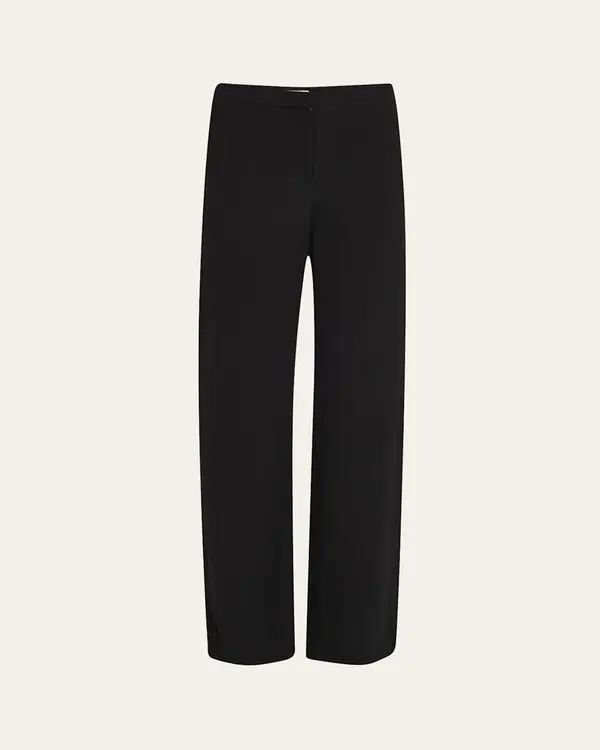 Ulla Johnson Ollie Mid-rise Straight Leg Pants - Noir