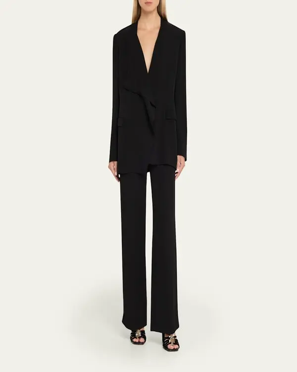 Ulla Johnson Ollie Mid-rise Straight Leg Pants - Noir