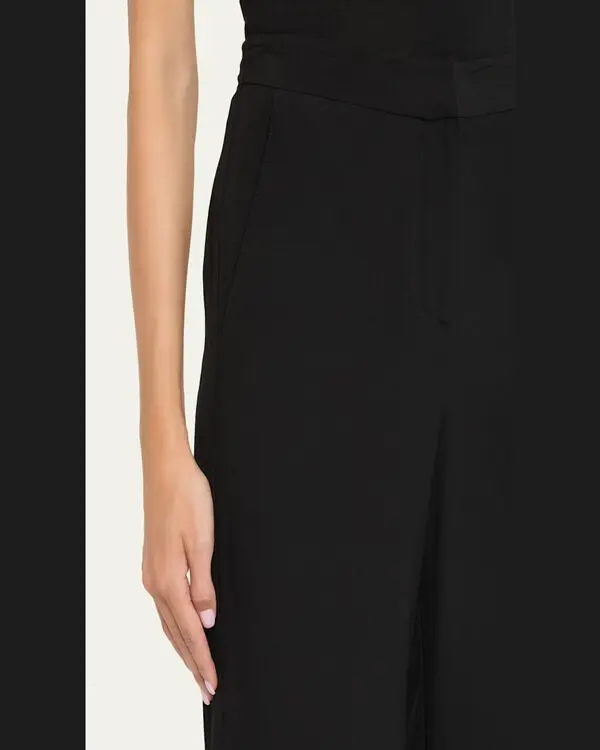 Ulla Johnson Ollie Mid-rise Straight Leg Pants - Noir
