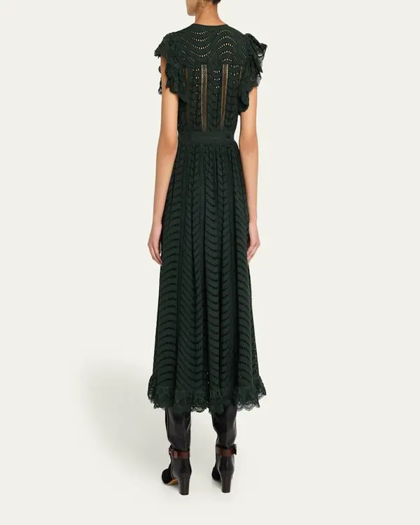 vintage lace flapper dress Vintage 1920's Metallic Gold Lamé Lace Flapper Fringe Margot Robbie  Film-Worn Dress main image 1