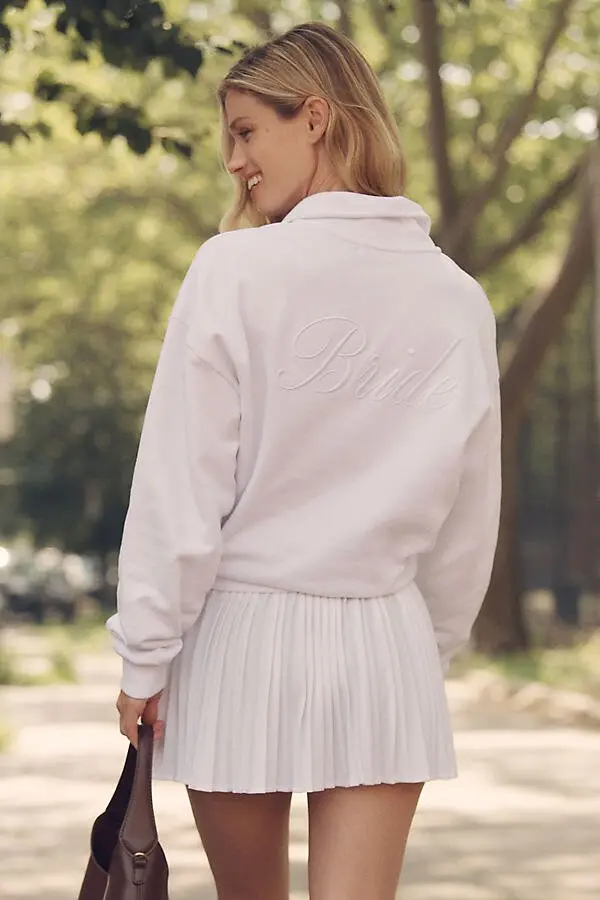 Anthropologie Bride Embroidered Pullover