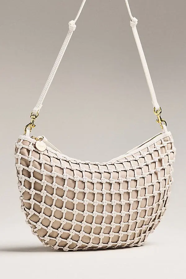 Clare V. Lune Knot Woven Shoulder Bag