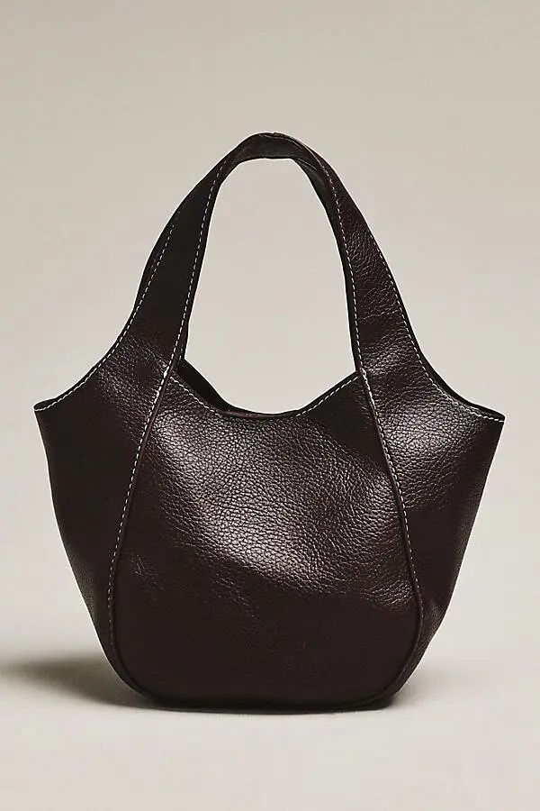 Anthropologie Sonia Mini Slouchy Tote Bag - Chocolate