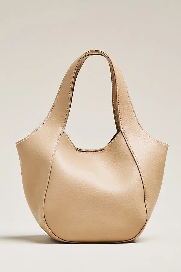 Anthropologie Sonia Mini Slouchy Tote Bag - Tan