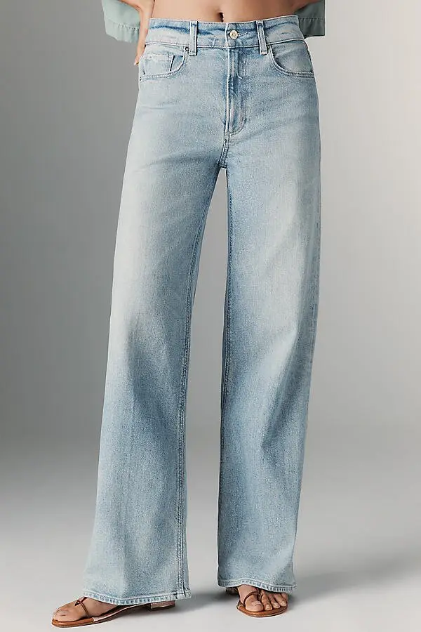 Paige Sasha " High-rise Wide-leg Jeans