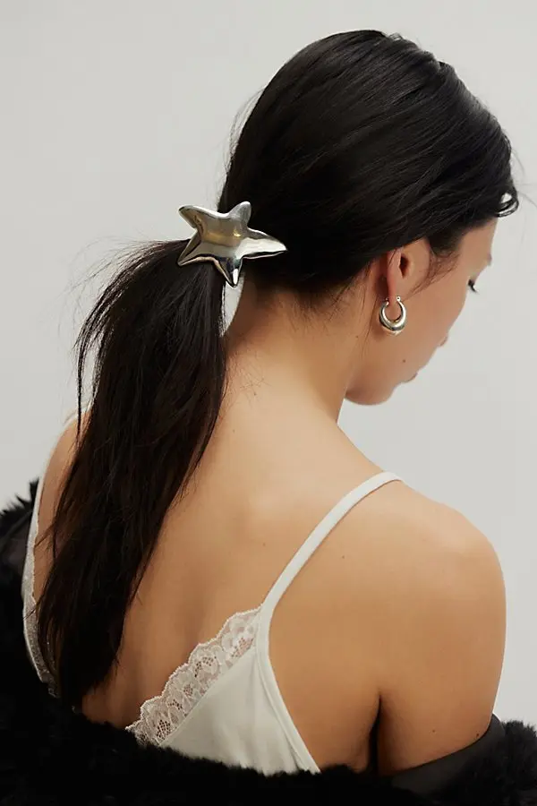 Free People Written In The Stars Pony - Organic Silver