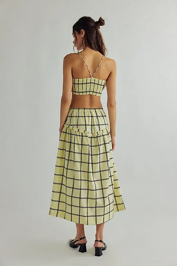 S/W/F Crop Top And High-rise Skirt Set
